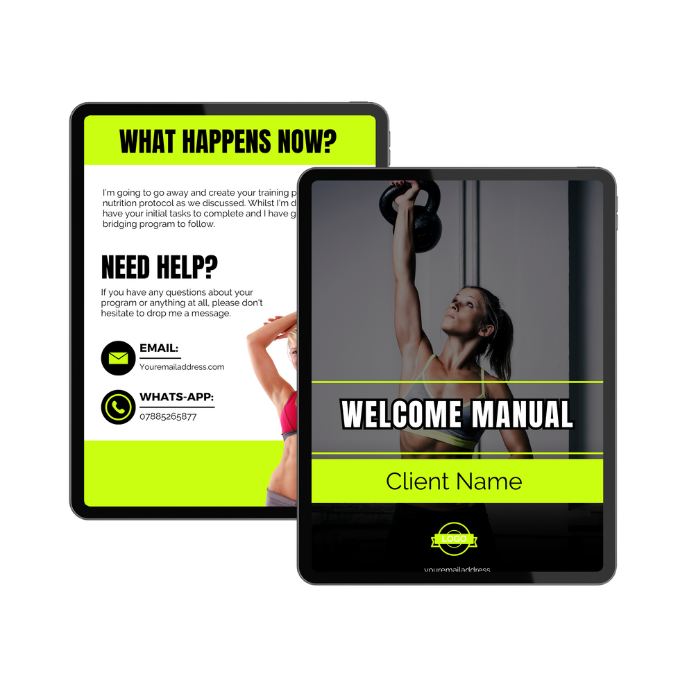 Customisable Fitness Coach Welcome Pack Template – The Fitness Coaches ...